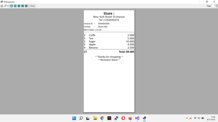 How to Create Receipt Report VB.NET – Nosware